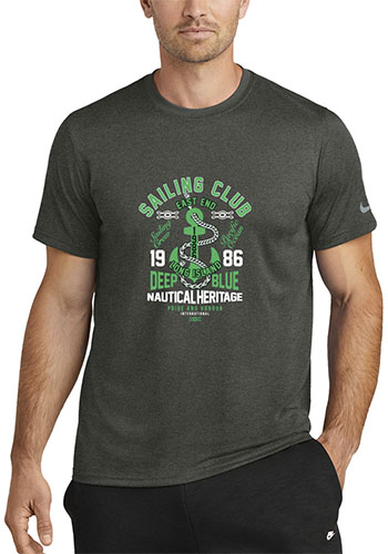 Custom Nike Swoosh Sleeve rLegend Tee |NKDX8730 - DiscountMugs