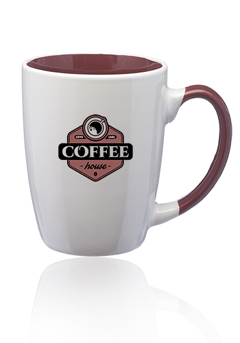 12 oz Java Two-Tone Customized Coffee Mugs – Custom Drinkware ...