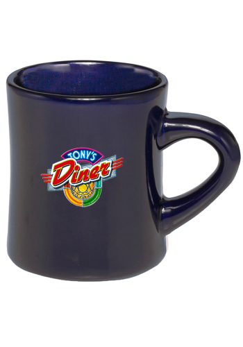12 oz. Thick Grip Glossy Ceramic Diner Custom Mugs | 8000 - DiscountMugs