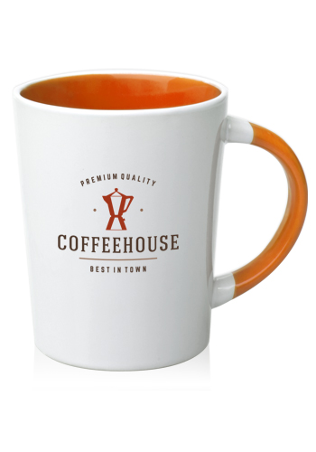 13 oz. Albany Two Tone Latte Personalized Mugs | CM6000 - DiscountMugs