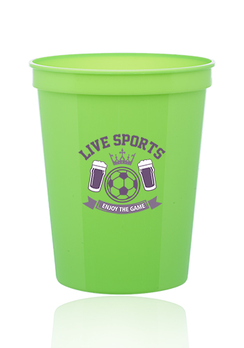 Custom 16 oz. Reusable Plastic Stadium Cups | SC16 - DiscountMugs