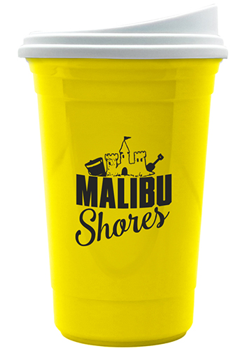 Printed 16 oz Varsity Double Wall Tumbler with Slide Lid |GRFC16L ...