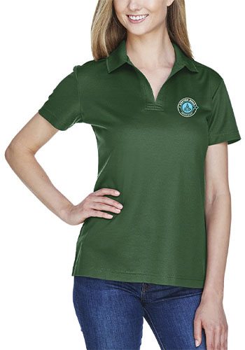 Personalized Devon & Jones CrownLux Performance Ladies' Plaited Polo ...