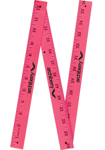 Custom Fluorescent Folding Yardsticks | AK94933 - DiscountMugs
