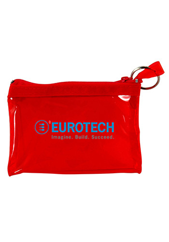 Personalized ID and Coin Pouches with Key Rings | IL14 - DiscountMugs