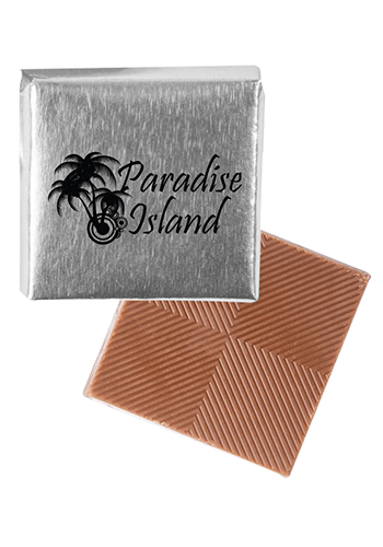 Printed Individually Wrapped Chocolate Squares |CIAL100 - DiscountMugs