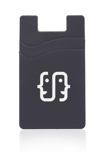 Custom Montego Dual Pocket Silicone Phone Wallets | XTTA003 - DiscountMugs
