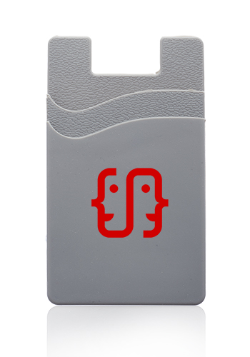 Custom Montego Dual Pocket Silicone Phone Wallets | XTTA003 - DiscountMugs