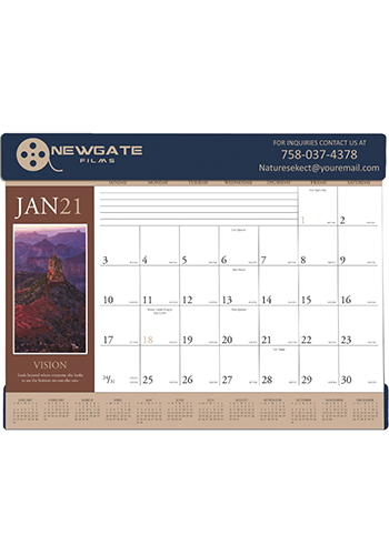 Custom Motivations Desk Pad Triumph Calendars | X11412 - DiscountMugs