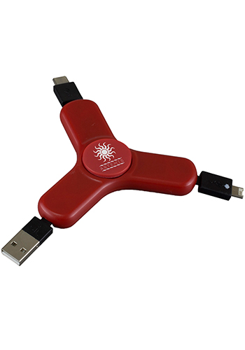 Promotional Play and Charge 3-in-1 Charging Cable Spinner | IV5143 ...