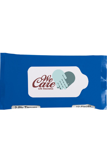 Printed Pocket Travel Facial Tissues |PLPC195 - DiscountMugs