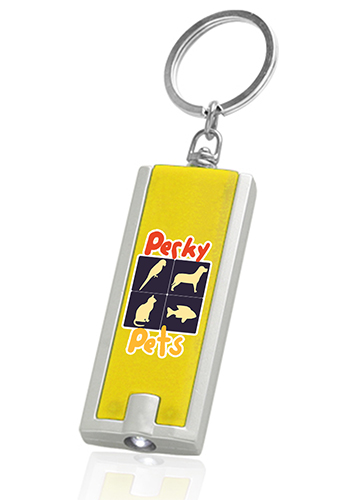 Personalized Rectangle Light Keychains | KEY01 - DiscountMugs