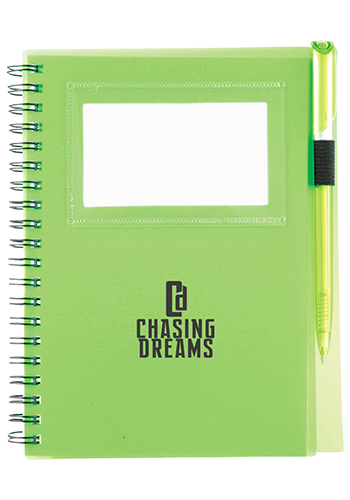 Custom Spiral Notebooks with Window | SM3457 - Discountmugs