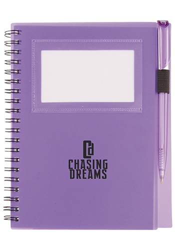 Custom Spiral Notebooks with Window | SM3457 - Discountmugs