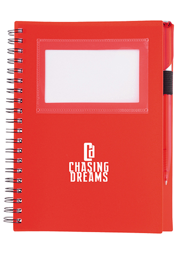 Custom Spiral Notebooks with Window | SM3457 - Discountmugs