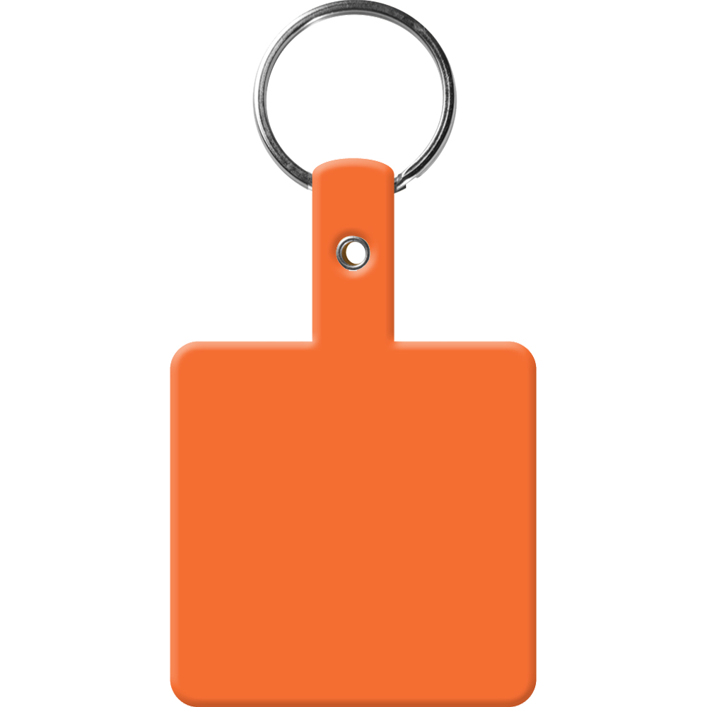 Personalized Square Flexible Key Tags | EM512 - DiscountMugs