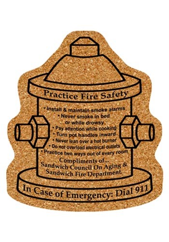 Custom 4.5 inch King Size Cork Fire Hydrant Coasters | AM5XHY ...