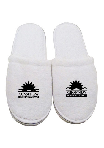 Custom Printed Plush Slippers | APSL2000 - DiscountMugs