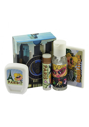Custom Travel Kits - Promotional Travel Sets | DiscountMugs