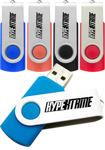 Affordable Swivel USB Flash Drives 64GB | IDSPUSB1200464G - DiscountMugs
