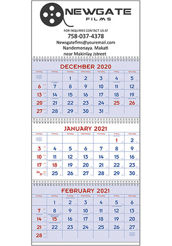 Custom Triumph Red & Blue Commercial Planner Calendars | X11402 ...