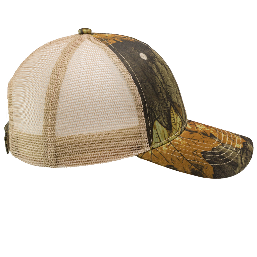 Embroidered Woodland Camo Mesh Trucker Hats | CAP83 - DiscountMugs