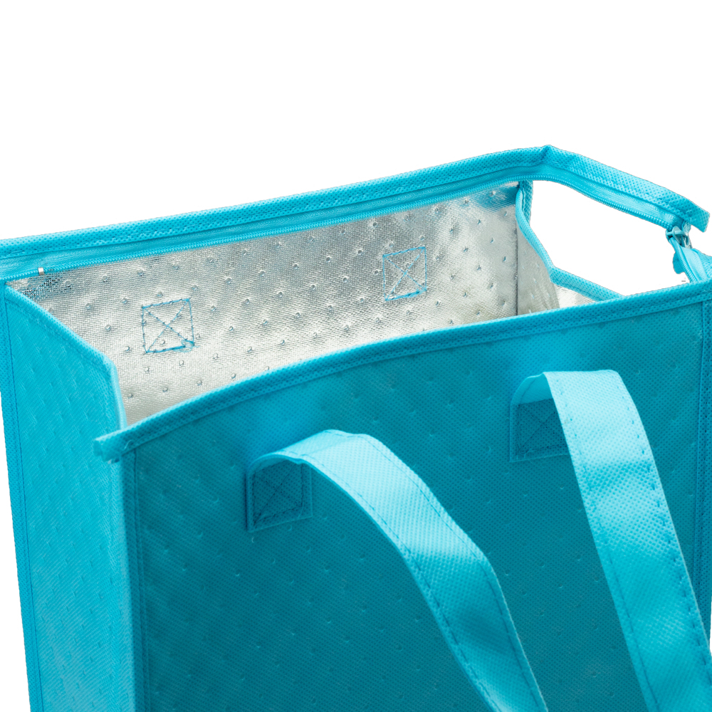 Custom Printed Zipper Insulated Lunch Tote Bags | TOT244 - DiscountMugs