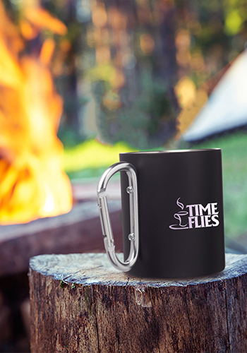 Personalized 10oz Carabiner Handle Stainless Steel Mugs | TM332 ...