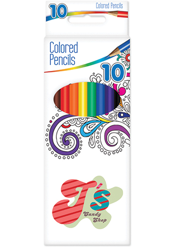Printed 10 Pack Color Therapy Colored Pencils |LQ631900FCD - DiscountMugs