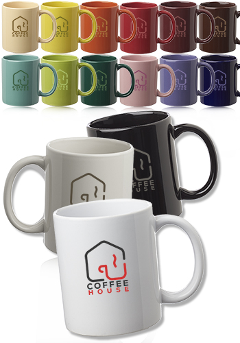 Cheap 11 oz. Traditional Ceramic Custom Mugs | 7102 - DiscountMugs