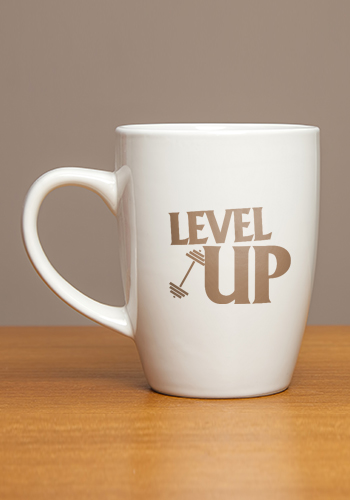 12 oz. Curved Java Custom Coffee Mugs with Logo | CM599 - DiscountMugs