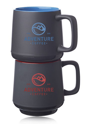 Custom 12 oz. Stackable Ceramic Mug | 5018 - Discountmugs