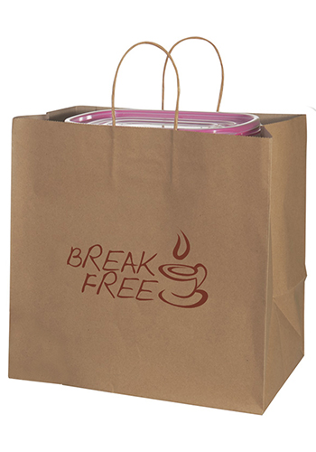 Printed 12 x 12 Inch Natural Kraft Shopping Bags |PS1NKS1212NAT ...