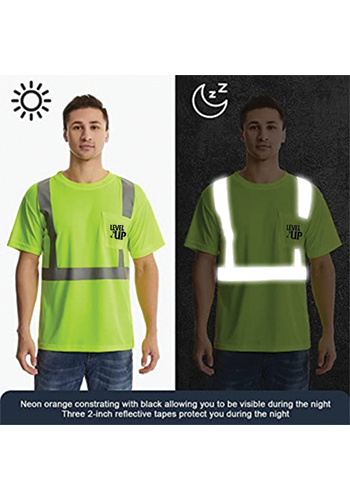 Personalized Breathable Class 2 Reflective Safety T-Shirt |IDSVT927 ...