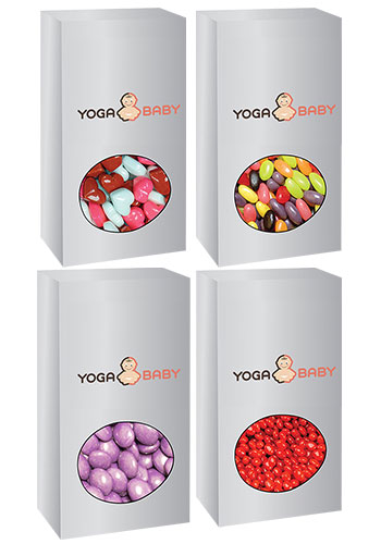 Personalized Oval Die Cut Candy Boxes | ADMZCBOXOVAL - DiscountMugs