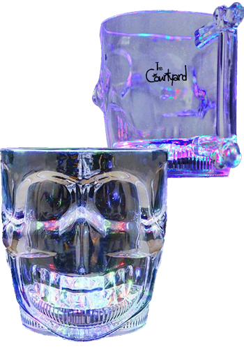 Custom 14 oz Flashing Skull Mug |EDFLS16 - DiscountMugs