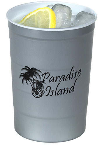Personalized 16 oz The Cool Steel Beverage Cup |IVCUP16 - DiscountMugs