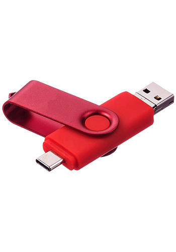 Customized 16GB Multi-Port Type C USB Swivel Flash Drive ...