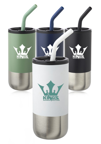 Customized 20 oz. Day Off Travel Mugs with Straw | TM386 - DiscountMugs