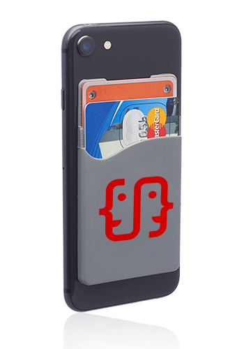 Custom Montego Dual Pocket Silicone Phone Wallets | XTTA003 - DiscountMugs