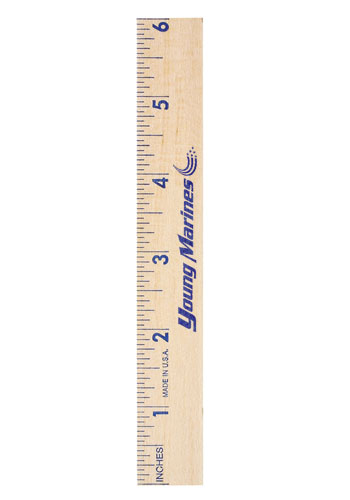 Custom 6 inch Flat Wood Rulers | AK90306 - DiscountMugs