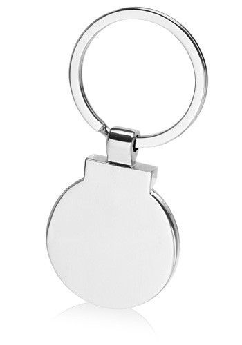 Personalized Color Accent Metal Keychains | KEY144 - DiscountMugs
