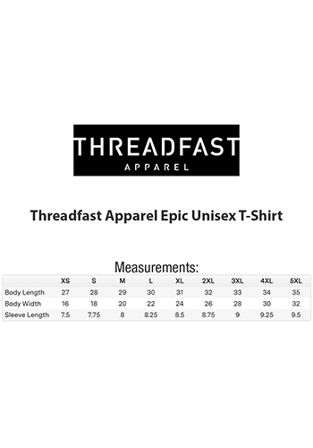 Customized Threadfast Apparel Epic Unisex T-Shirt | TAT1000 - DiscountMugs