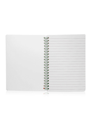 Custom White Spiral Notebooks with Elastic Band | NOT40 - Discountmugs