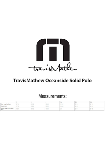 Wholesale TravisMathew Oceanside Solid Polo Shirt |TM1MU411 - DiscountMugs