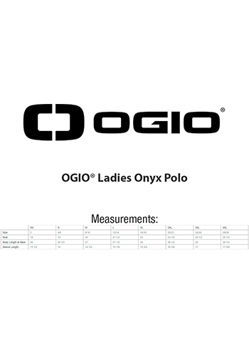 Printed OGIO® Ladies Onyx Polo Shirt |LOG126 - DiscountMugs