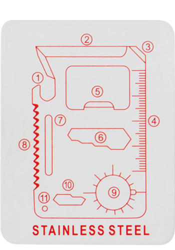 Printed Credit Card Shaped Multi Tools | IL654 - DiscountMugs