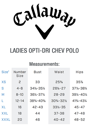Personalized Callaway Ladies Opti-Dri Chev Polo Shirts |CGW555 ...
