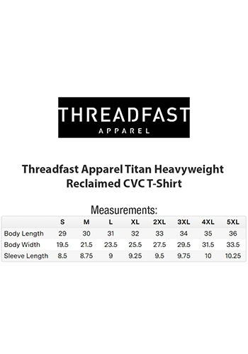 Customized Threadfast Apparel Titan Heavyweight CVC T-Shirt | TA360A - DiscountMugs