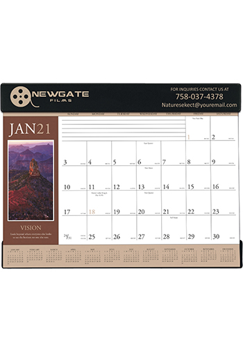 Custom Motivations Desk Pad Triumph Calendars | X11412 - DiscountMugs